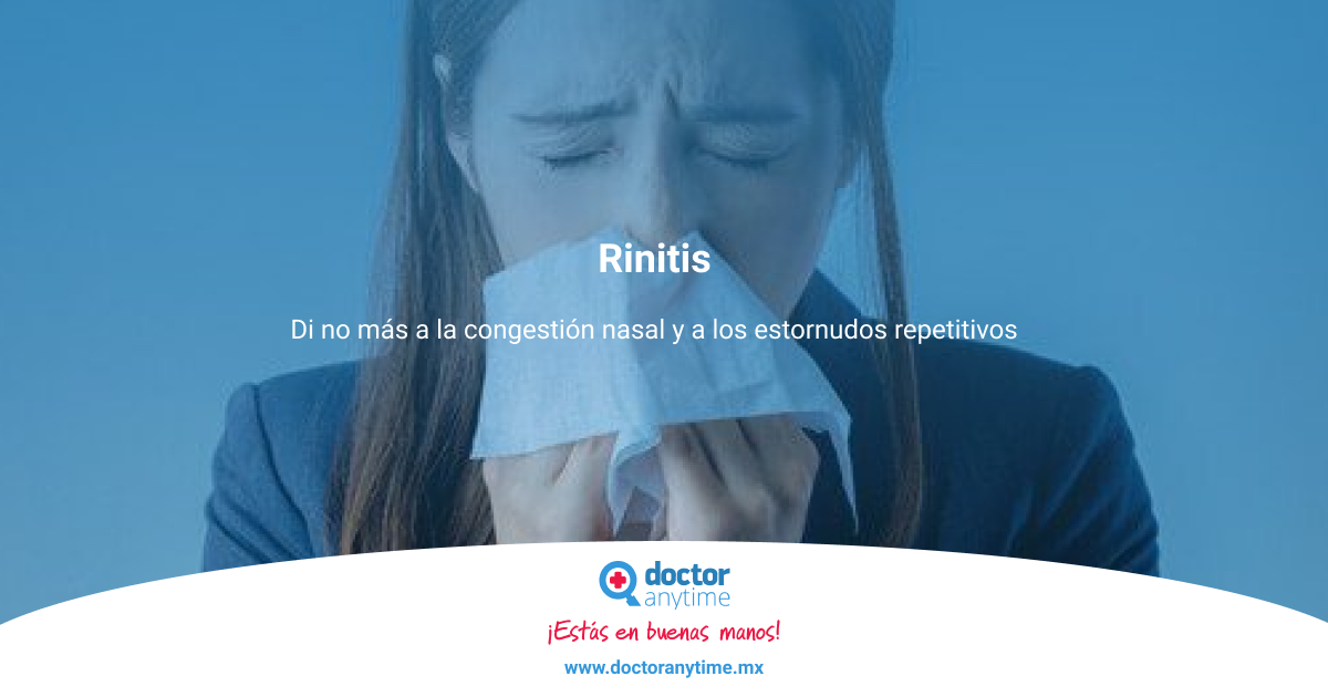 Rinitis: Di no más a la congestión nasal y a los estornudos repetitivos