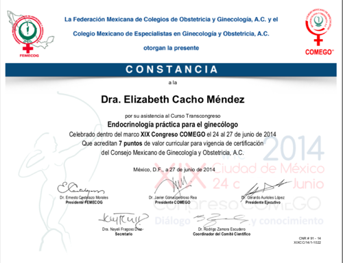 Elizabeth Cacho Méndez, Ginecólogo Obstetra en Cuauhtémoc | Agenda una ...
