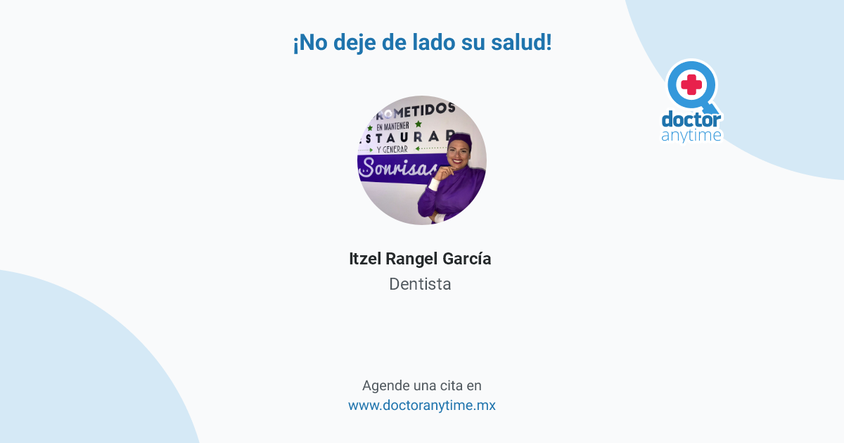 Itzel Rangel García, Dentista en Álvaro Obregón | Agenda una cita online