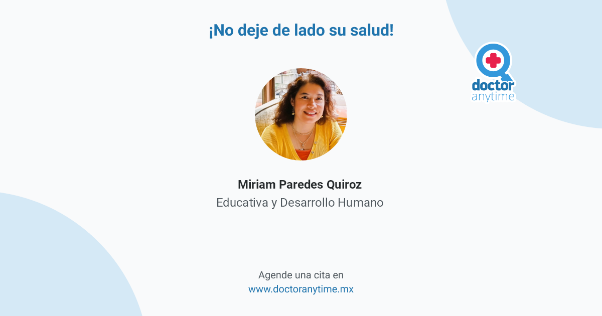 Miriam Paredes Quiroz, Educativa y Desarrollo Humano en Santiago de ...
