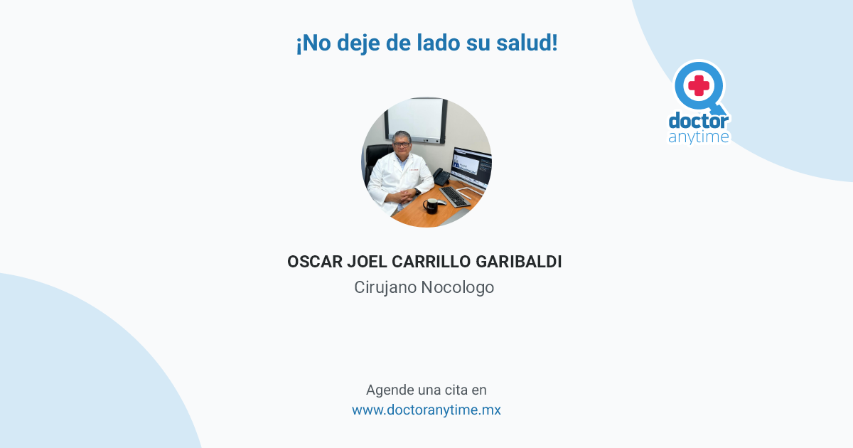 OSCAR JOEL CARRILLO GARIBALDI, Cirujano Nocologo en Guadalajara | Agenda una cita online
